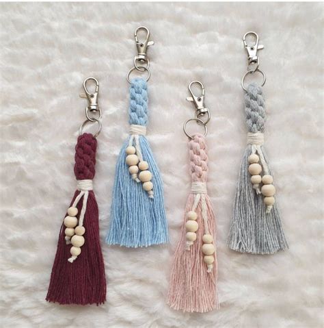 A Diy Macrame Keychain Tutorial Easy And Beginner Friendly Artofit