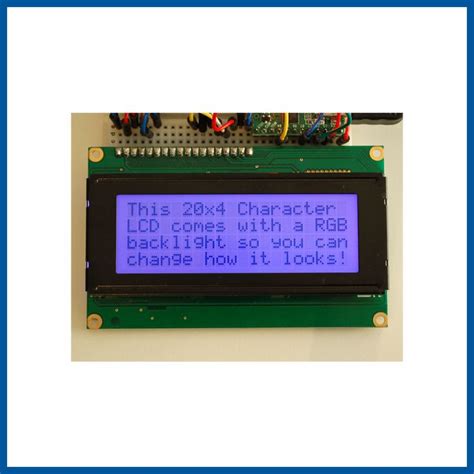 Adafruit Rgb Backlight 20x4 Lcd Extras Display Led Backlight Rgb