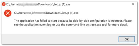 The Application Has Failed To Start Because Its Side By Side