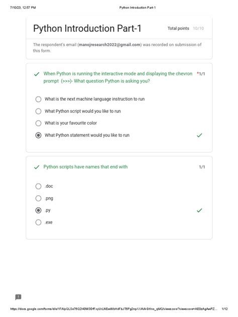 Python Introduction Part 1 Pdf Python Programming Language Inputoutput