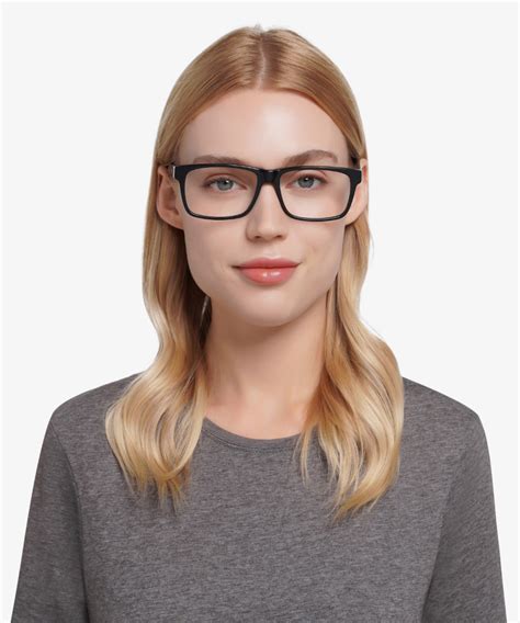 Sydney Rectangle Black Full Rim Eyeglasses Eyebuydirect Canada