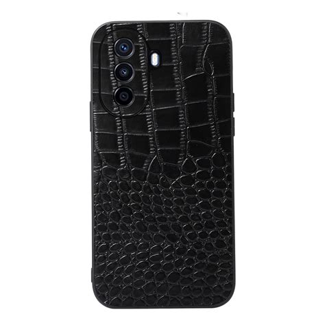 For Huawei Enjoy China Nova Y G Global Nova Y Plus Crocodile Top Layer Cowhide Leather