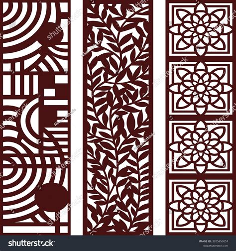 Set Design Jali Laser Cnc Stock Vector Royalty Free Shutterstock