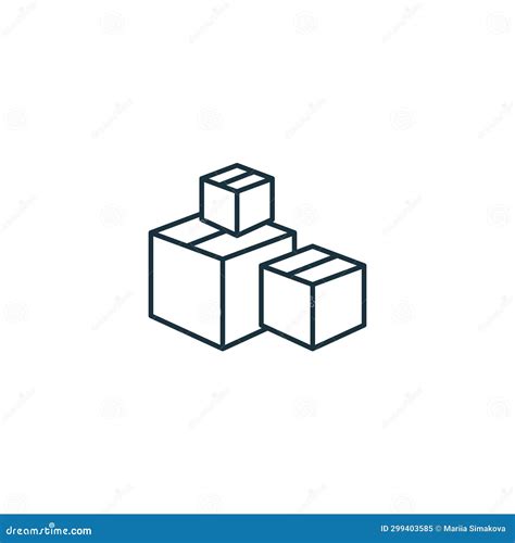 Consolidated Cargo Outline Icon Monochrome Simple Sign From Logistics