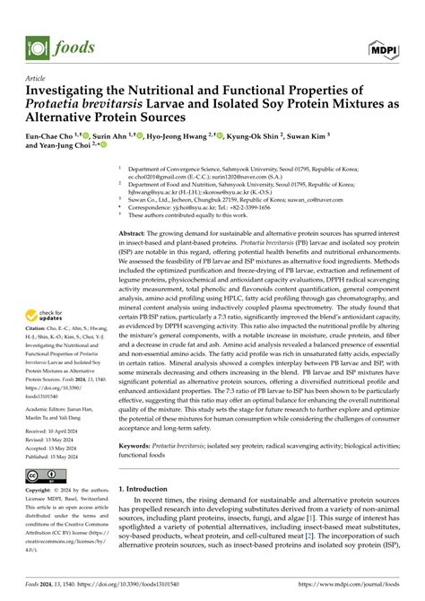 Pdf Investigating The Nutritional And Functional Properties Of
