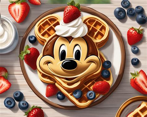 Mickey Mouse Waffle Recipe Tag Vault