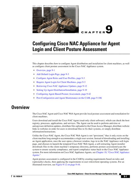 Fillable Online Configuring Cisco NAC Appliance For Agent Login And