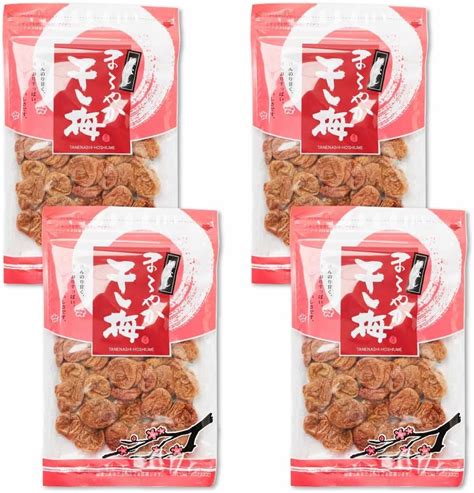 Amazon まろやか干し梅 バラ 210g入 種無し 種なし チャック付き おやつ お菓子 塩分補給 ハッピーカンパニー 種抜き 梅菓子
