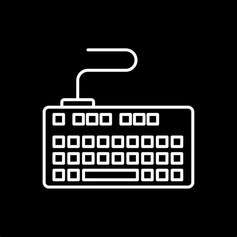 Keyboard Line Inverted Icon 42835933 Vector Art At Vecteezy