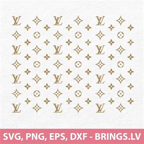 Louis Vuitton Pattern Svg Png Dxf Eps Cut Files For Cricut