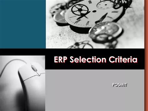 PPT ERP Selection Criteria PowerPoint Presentation Free Download ID 2963731