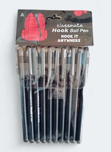Refillable 10 Pens Classmate Hook Black Ball Pen For Writing At Rs 75