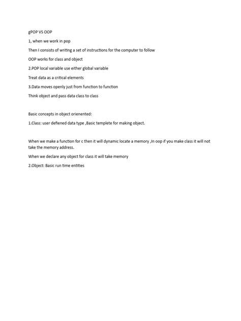 Pop Vs Oop Pdf