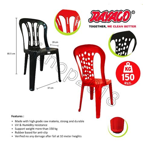 Buatan Malaysia Kerusi Plastik Tebal Tahan Lasak Promosi Special