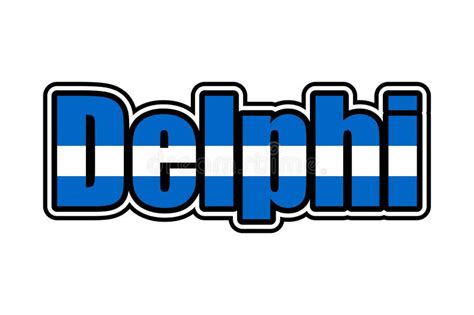 Delphi Sign Icon With Greek Flag Colors Stock Illustration Illustration Of Symbol City 278396045