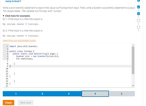 Solved Write A Scnr Nextint Statement To Read In The Chegg