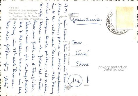 Postkarte Carte Postale Assisi Umbria Basilica Di San Francesco