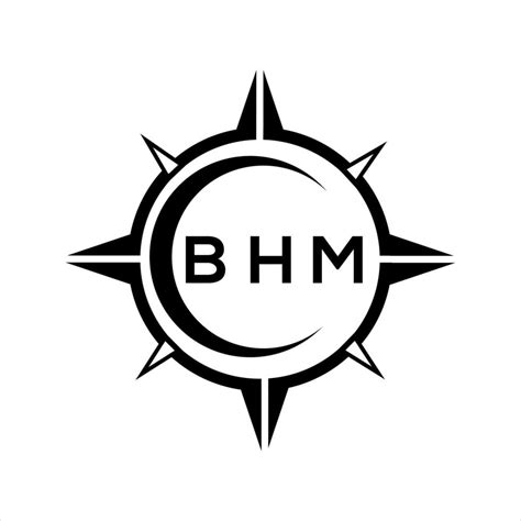 Bhm Abstract Monogram Shield Logo Design On White Background Bhm