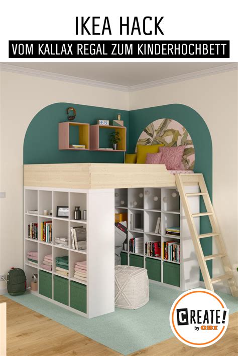 Ikea Hack Hochbett Diy Aus Kallax Regalen In 2023 Bett