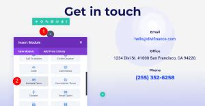 How To Include A Contact Form In Your Divi Footer