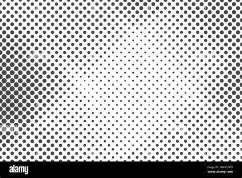 Halftone Dotted Background Retro Mirror Texture Monochrome Gradation Effect Vector Pattern