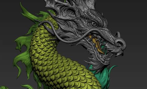 Asian Dragon Sculpture 3d Model Cgtrader
