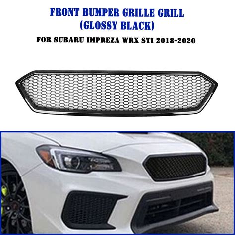 Front Bumper Grille Mesh Grill Kit For Subaru Impreza Wrx Sti 2018 2021