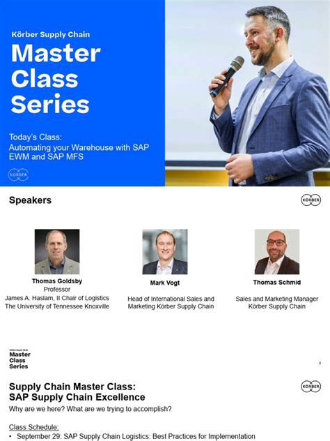 Sl Masterclass Automating Your Warehouse With Sap Ewm And Sap Mfs En Pdf Warehouse