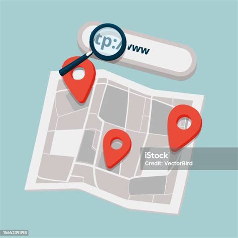 접힌 종이 지도 검색 표시줄 및 핀이 분리된 위치 Gps 및 내비게이션 기호 지도 소셜 미디어의 요소 0명에 대한 스톡 벡터 아트 및 기타 이미지 Istock