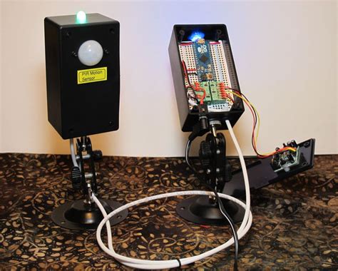 arduino micro with two adafruit pir sensors and neopixels