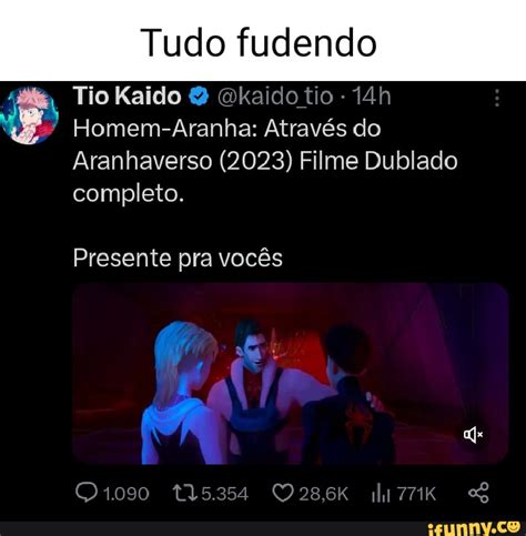 Tudo fudendo Tio Kaido Okaido tio Homem Aranha Através do Aranhaverso Filme Dublado