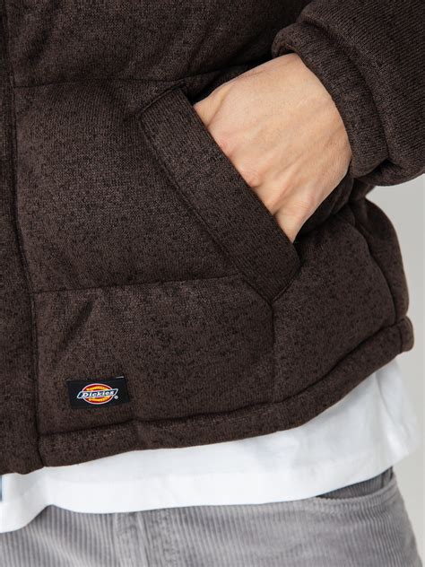Dickies Jacket Baker Puffer Brown Black
