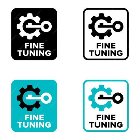 premium vector fine tuning easy service information sign