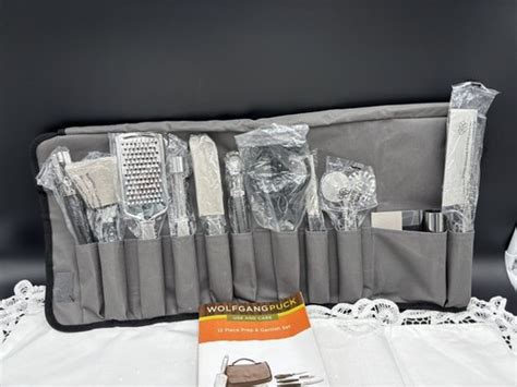 Wolfgang Puck 12 Piece Prep And Garnish Utensils Kitchen Set With Carry