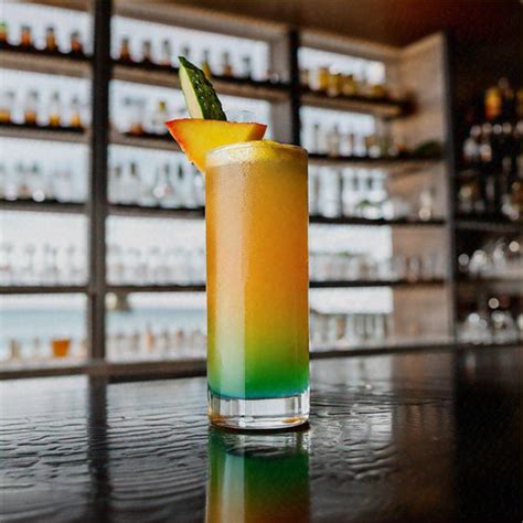 Mango Whisper Captivating Cocktail With Mango Cucumber Bourbon