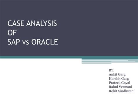 Sap Vs Oracle Pptx