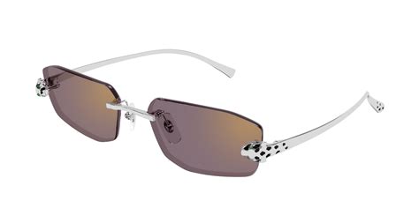 Cartier Sunglasses Silver Silver Violet Best Designers Inc