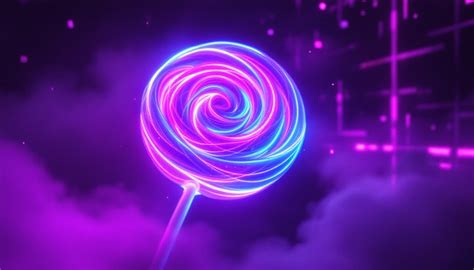 Free Neon Candy Dreams Photo Cyberpunk Neon Lollipop Download At