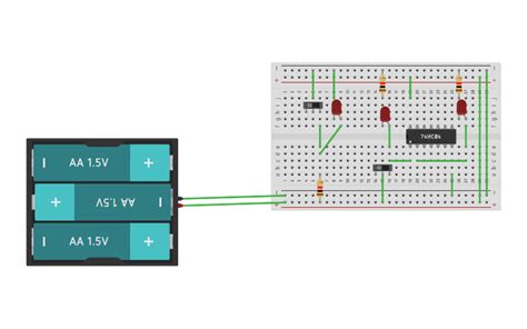 Circuit Design Not Gate Tinkercad