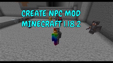 CREATE NPC MOD MINECRAFT YouTube