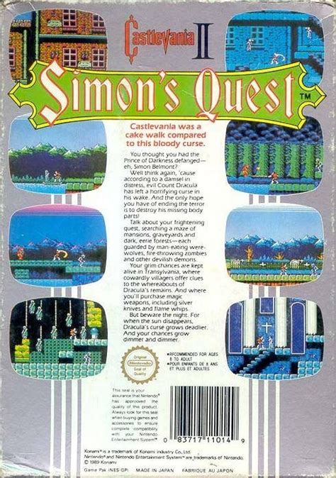 Castlevania Ii Simons Quest For Nintendo Entertainment System Sales