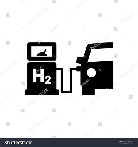 Car Hydrogen Station Vector Icon 333293807 Shutterstock