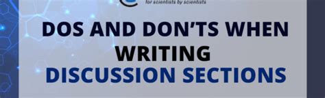 Dos And Donts When Writing Discussion Sections Ecorrector