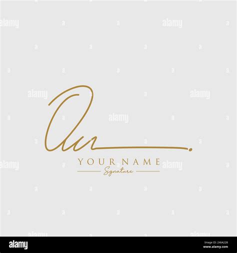 OU Signature Logo Template Stock Vector Image Art Alamy