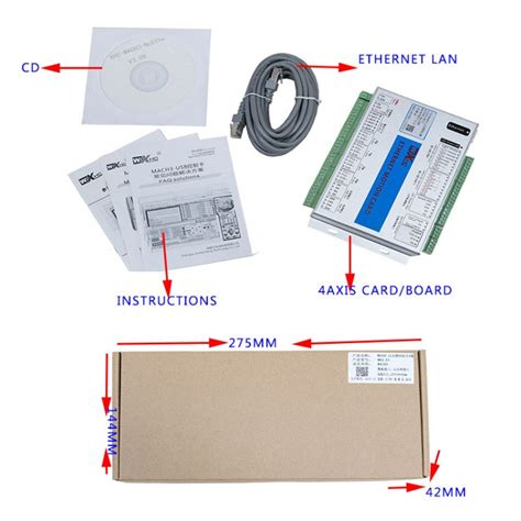 Mk4 Et Mach3 4 Axis Cnc Controller Board Ethernet Motion Card Ethernet