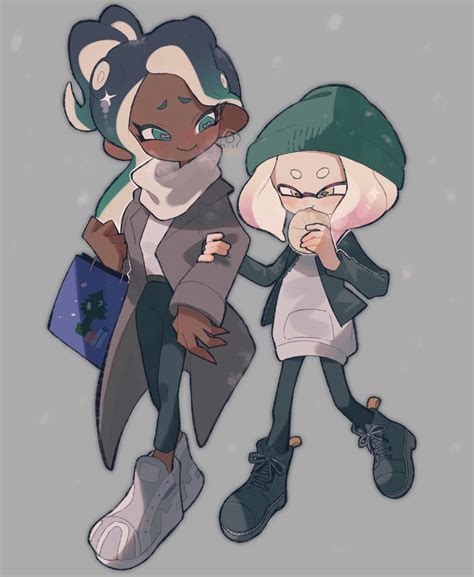 Marina And Pearl Splatoon And More Drawn By Lat Latte Danbooru
