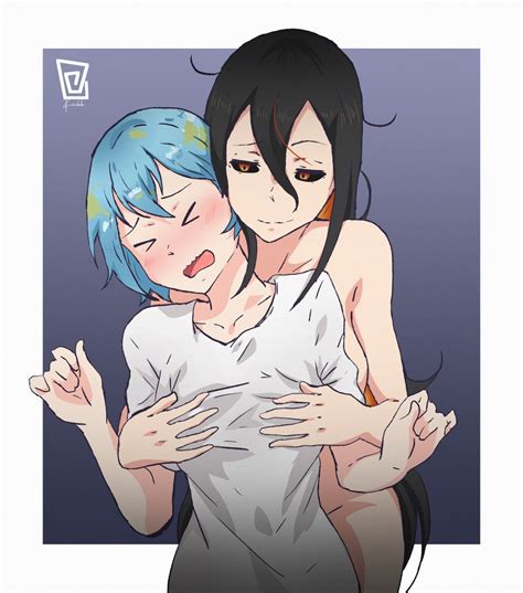 Earth Chan And Blackhole Chan Original Drawn By Keihh Danbooru