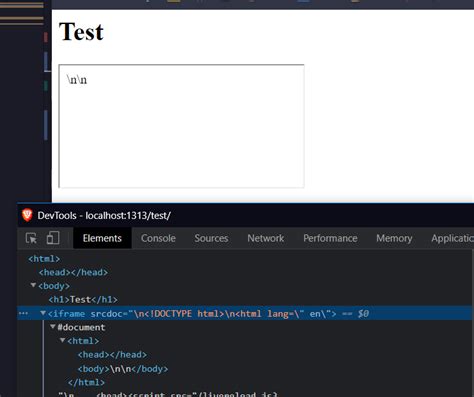 Inner Not Working With Iframe Srcdoc Support Hugo