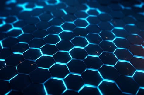 Premium Photo Futuristic And Technological Hexagonal Background 3d