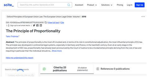 The Principle Of Proportionality